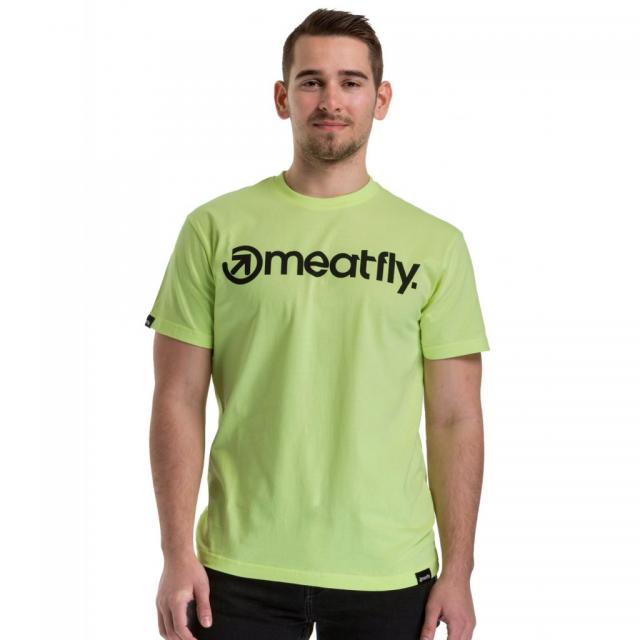 Pánské triko Meatfly Logo 2018 - G - Safety Yellow | Real-Deal.cz