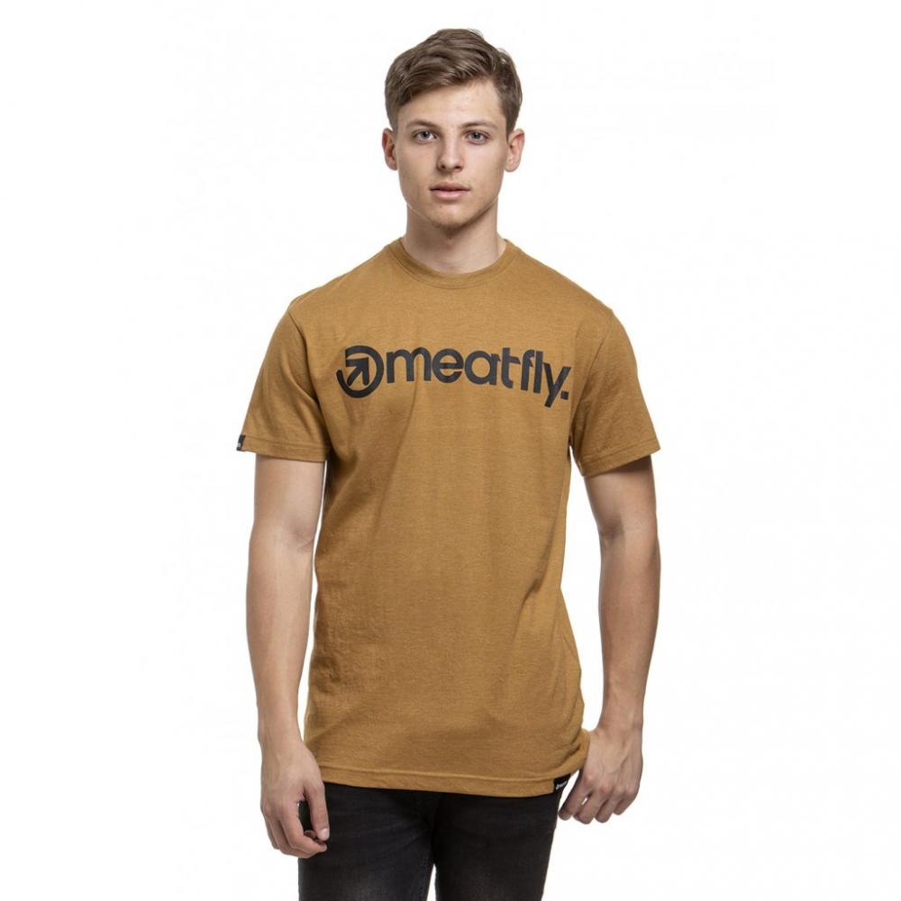 Tričko Meatfly Logo 2019 - C - Heather Mustard | Real-Deal.cz