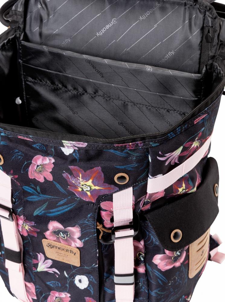 batoh Meatfly Scintilla Backpack 2022 - Hibiscus Black/Black | Real-Deal.cz